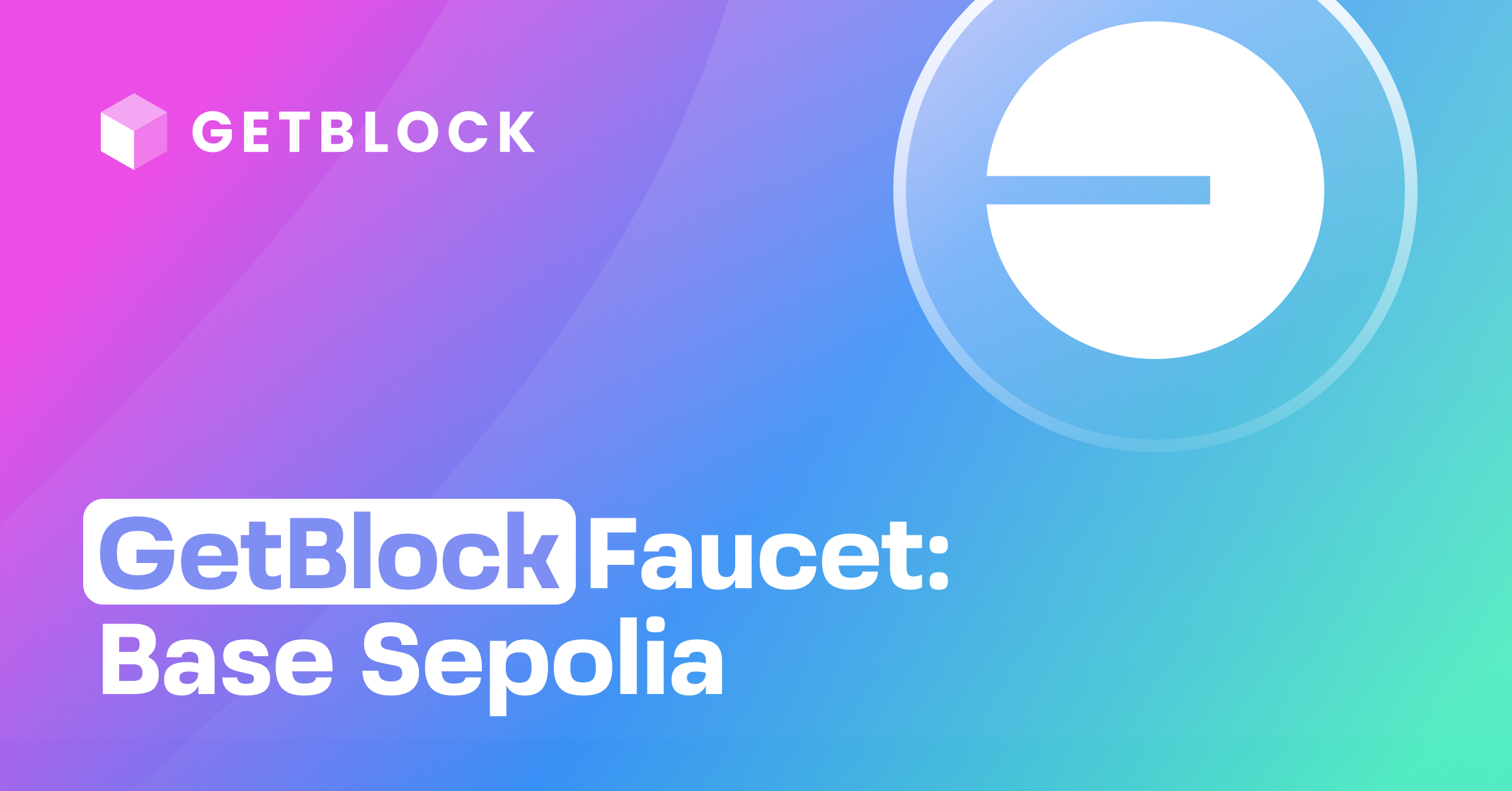 Base Sepolia faucet | GetBlock.io